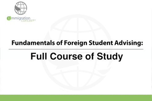Full Course of Study and Reduced Course Load – ImmigrationConcepts