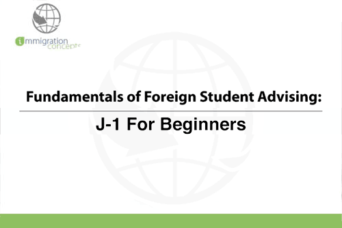 J-1 for Beginners – ImmigrationConcepts